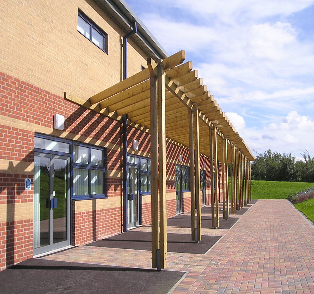 Wooden solar shading - SPG306 - LANGLEY DESIGN - for facade