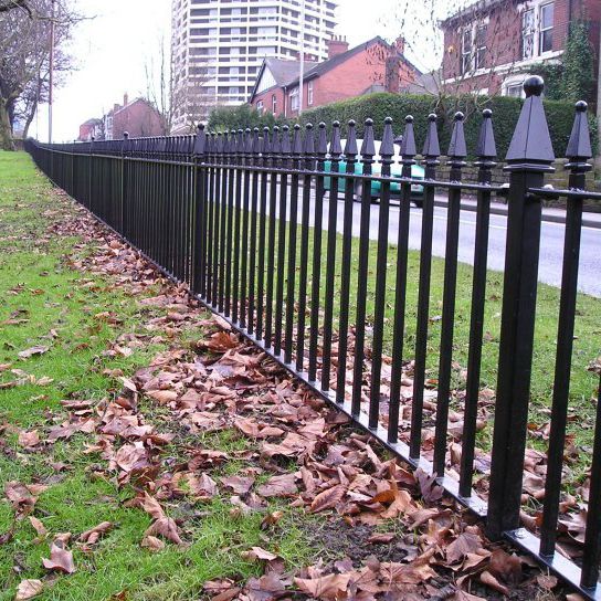 Bar fence - CHURCHILL VERTICAL - ALPHA RAIL - for public spaces / metal ...