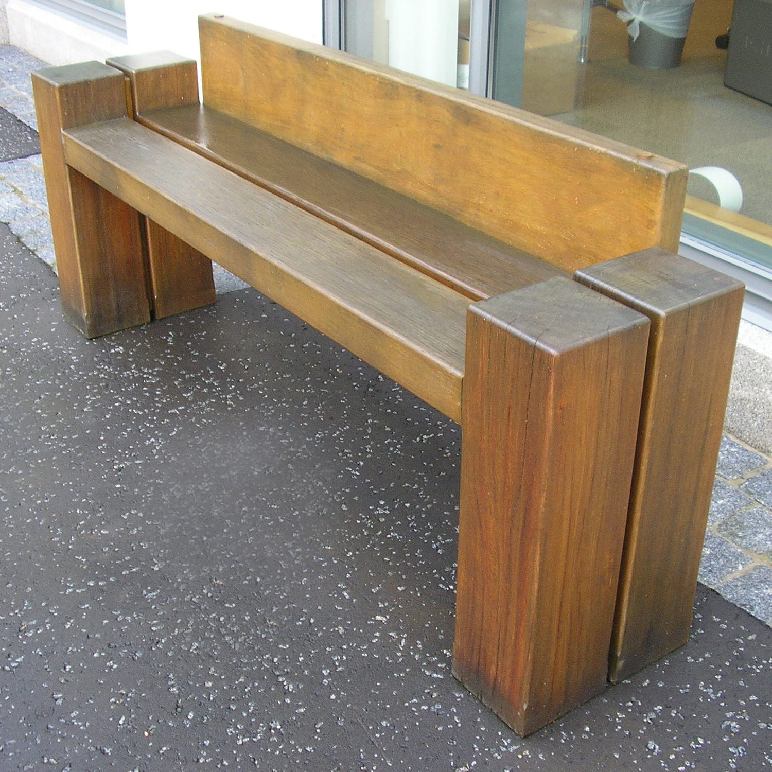 Contemporary public bench - TYPE 5 - Woodscape. - wooden / with ...