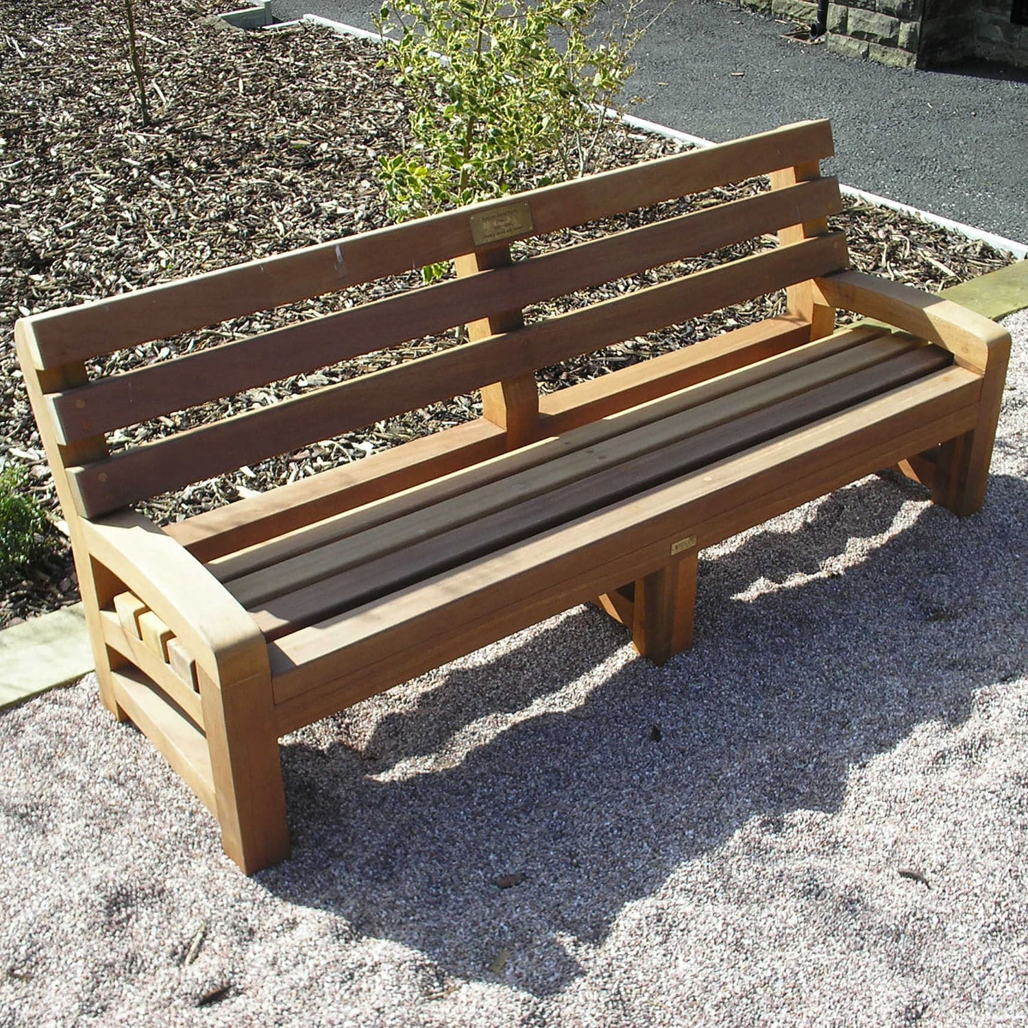 Contemporary public bench - TOOTING - Woodscape. - wooden / with ...