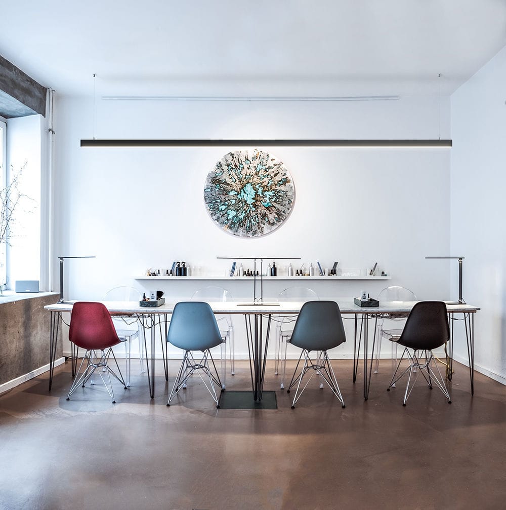 Hanging light fixture - MINIA MICROPRISM - Holectron - LED / linear ...