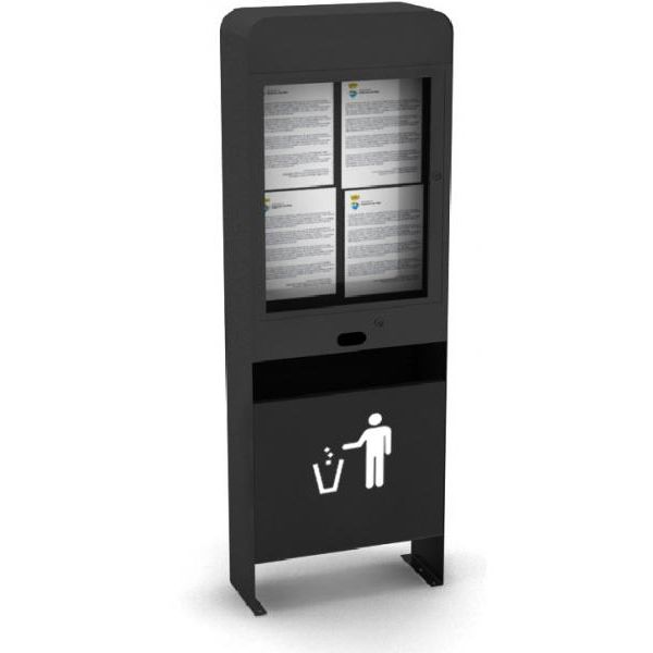 Public waste bin - 407-T - SIGUERTA, S.L. - floor-mounted / metal ...