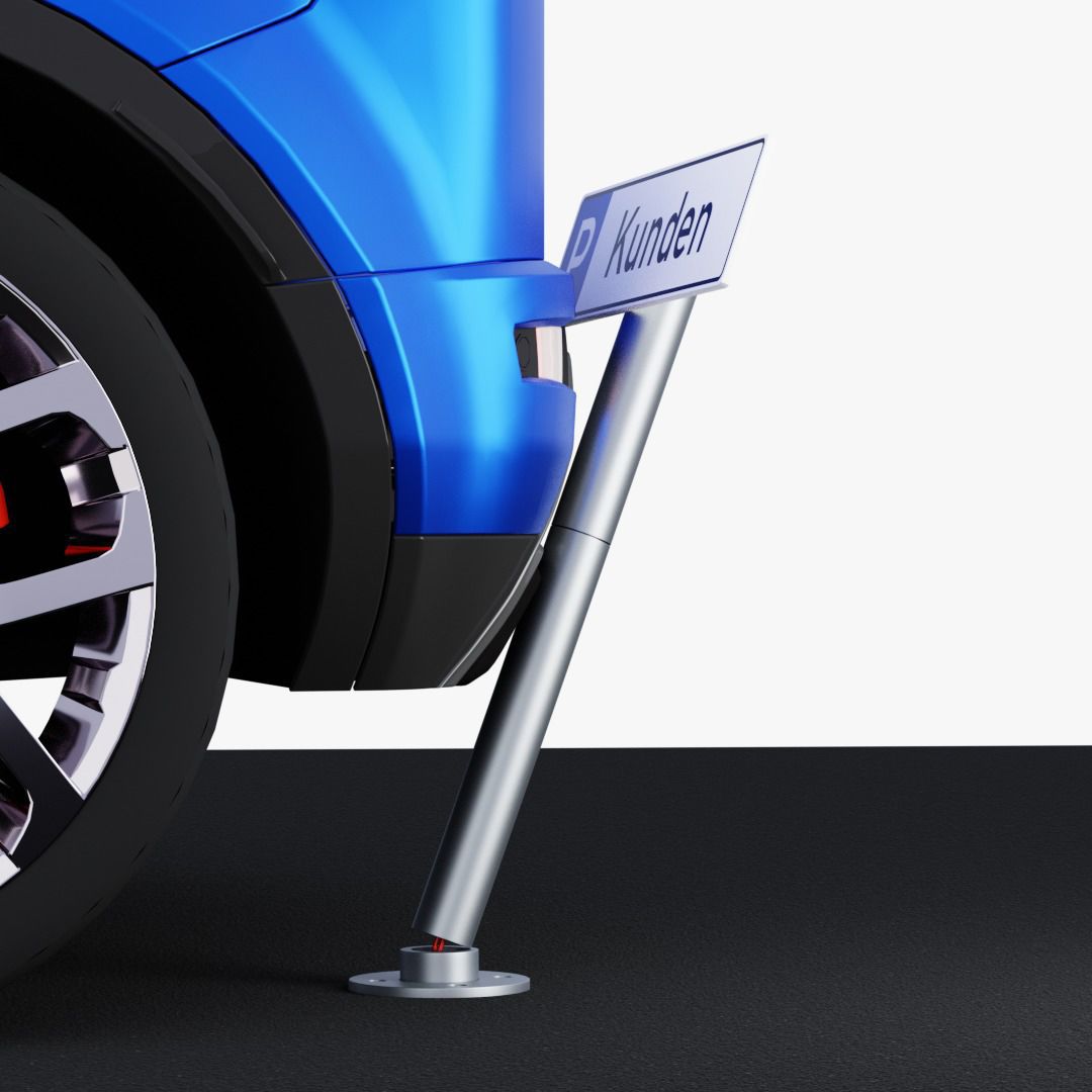 Flexible pole - PPS - SAEDI Ltd - road sign / steel / for parking lot