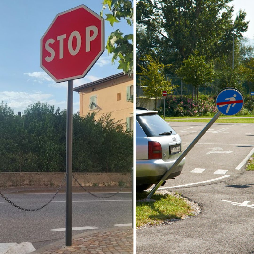 Security post - Street Augustaflex - SAEDI Ltd - flexible / steel / high