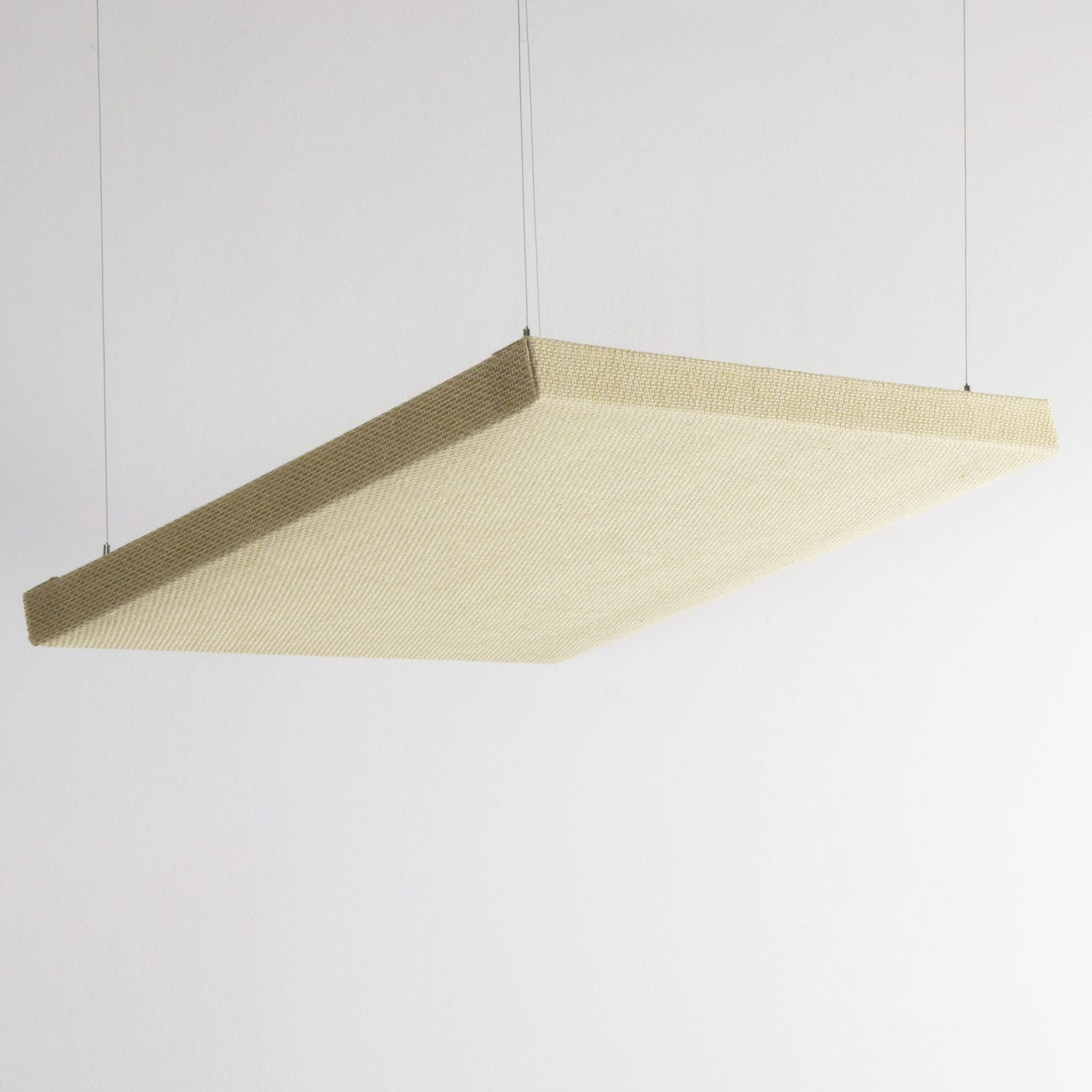 Fabric acoustic baffle - Culture iN - resin / ceiling / free-standing