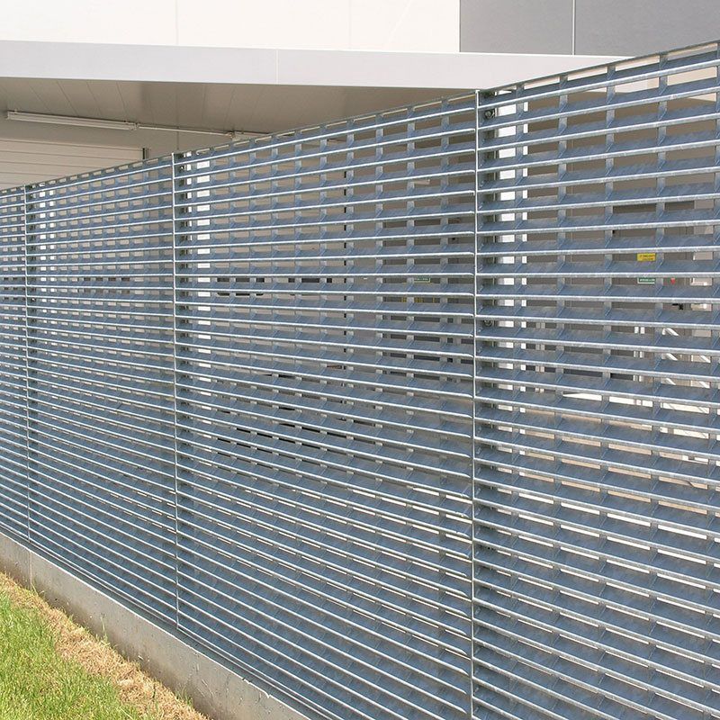 Louvered fence - DELTAFOIL - LANG AND FULTON - for public spaces / for ...