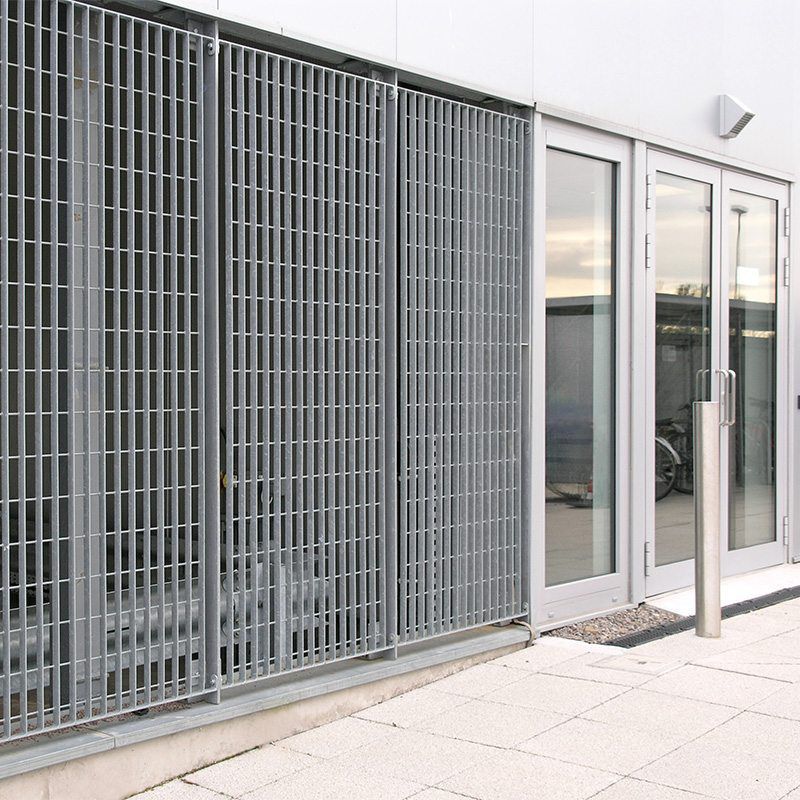 Galvanised steel grating - STEREO-4 - LANG AND FULTON - for facades ...