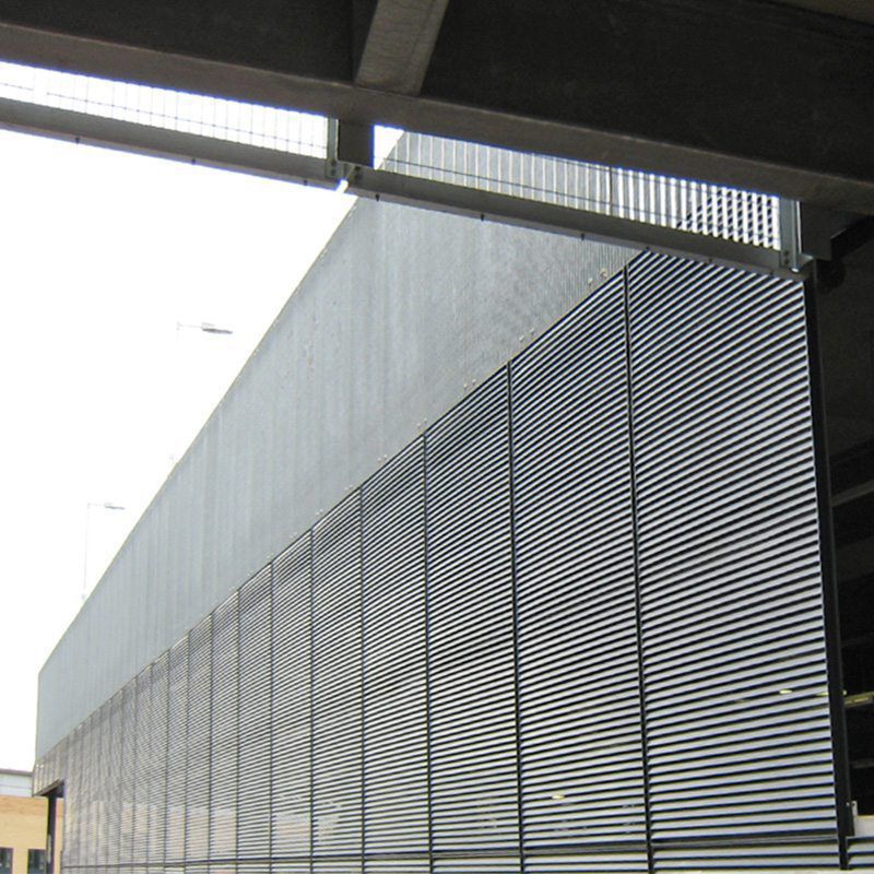 Louvered screening - ITALIA-80 LOUVRE - LANG AND FULTON - galvanised steel