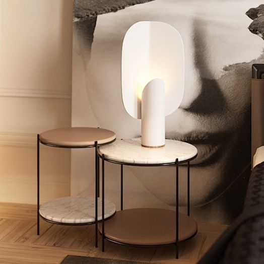 Contemporary side table - STANLEY I - Praddy Unipessoal lda - copper / stainless steel ...