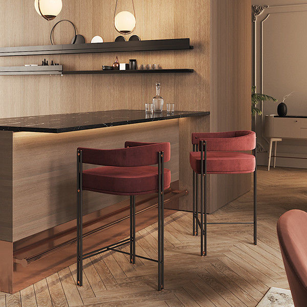 Velvet bar stool - BAMBOO - Praddy Unipessoal lda - bamboo / metal ...