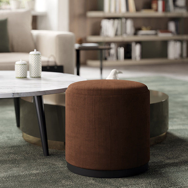 Contemporary pouf - MILLER I - Praddy Unipessoal lda - fabric / round ...