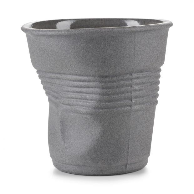 Ceramic coffee cup - CRUMPLE - REVOL