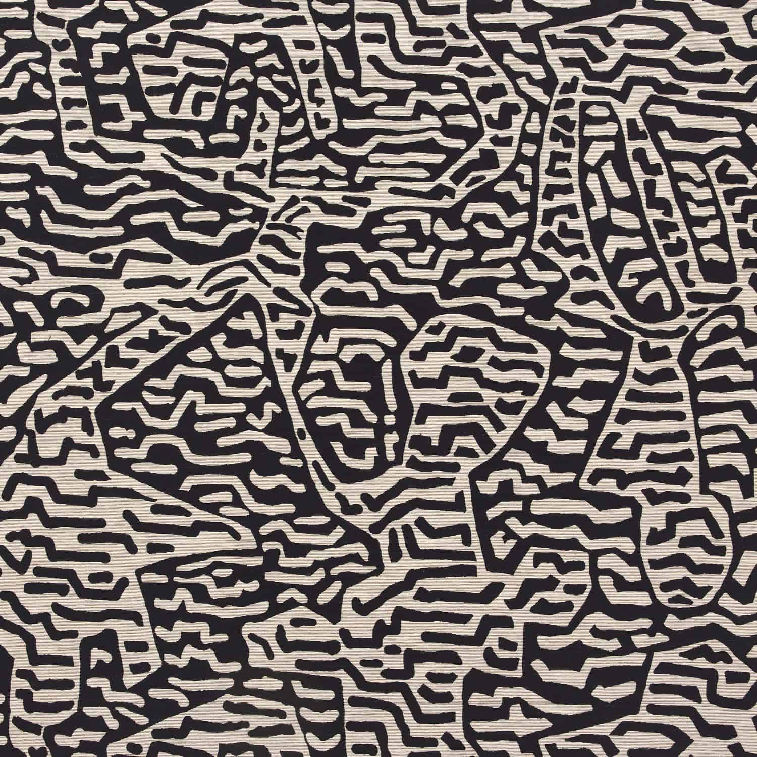 Curtain fabric - COAST : RIMINI - WIND - patterned / polyester / cotton