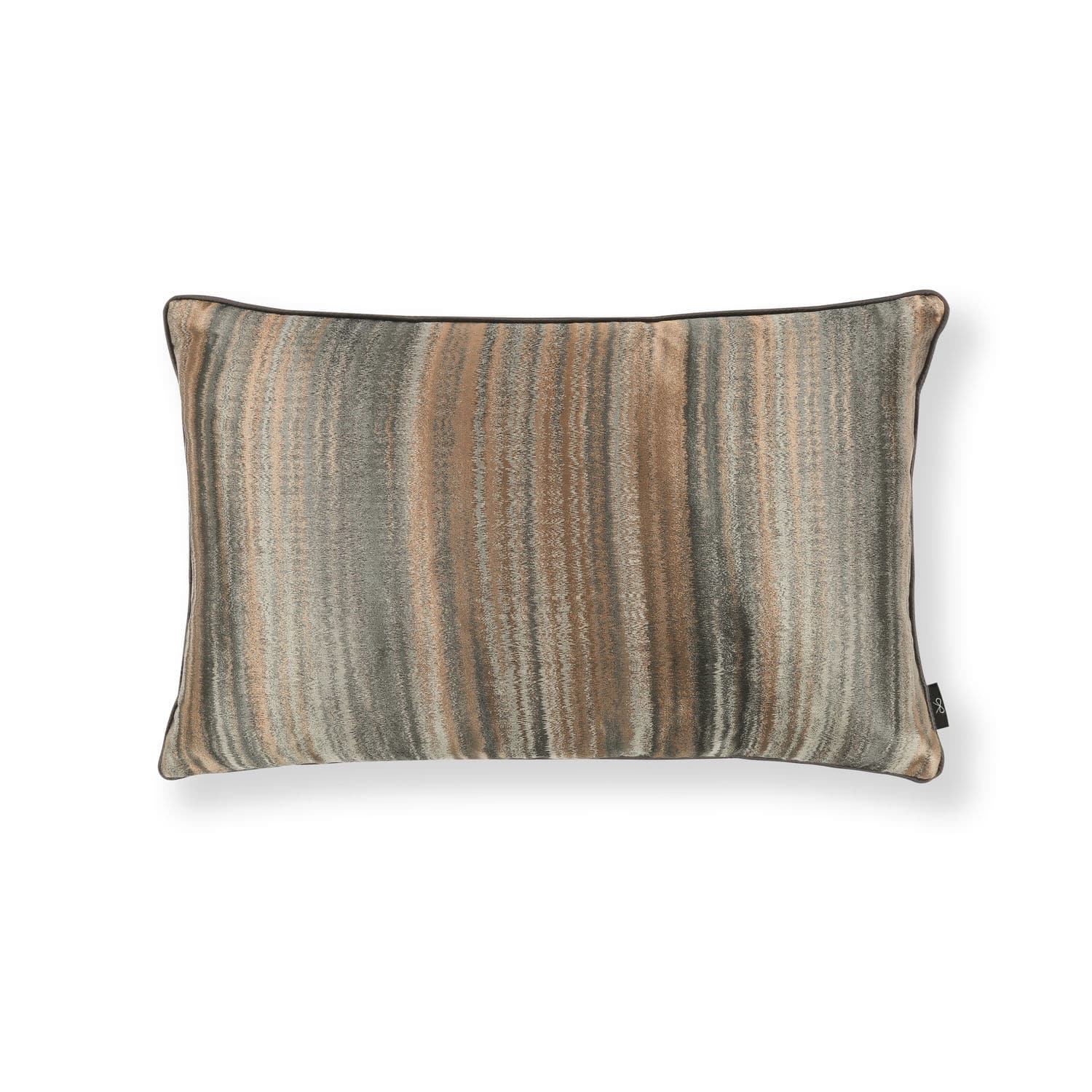 Rectangular cushion - IRIDOS - BLACK EDITION - striped / home / commercial