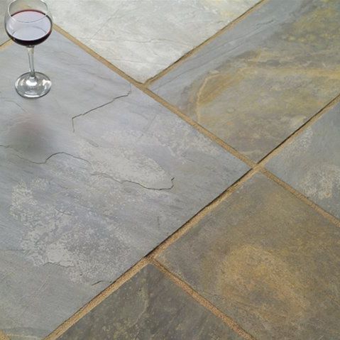 Slate paver - RUSTIC - Castacrete - outdoor / indoor