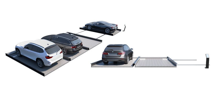 Sliding parking platform / hydraulic / electric - SLIDE - Modulo parking