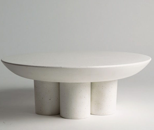 Contemporary side table - PILLAR - ALENTES - engineered stone ...