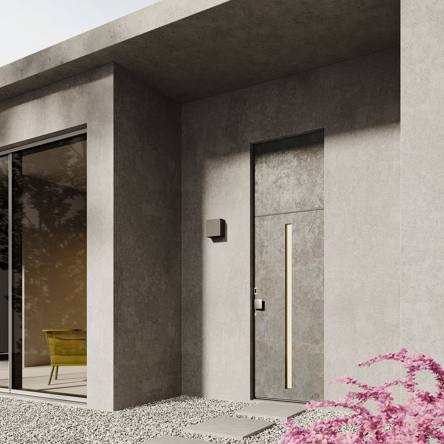 Entry door - 49 - Finstral - aluminum / swing / contemporary