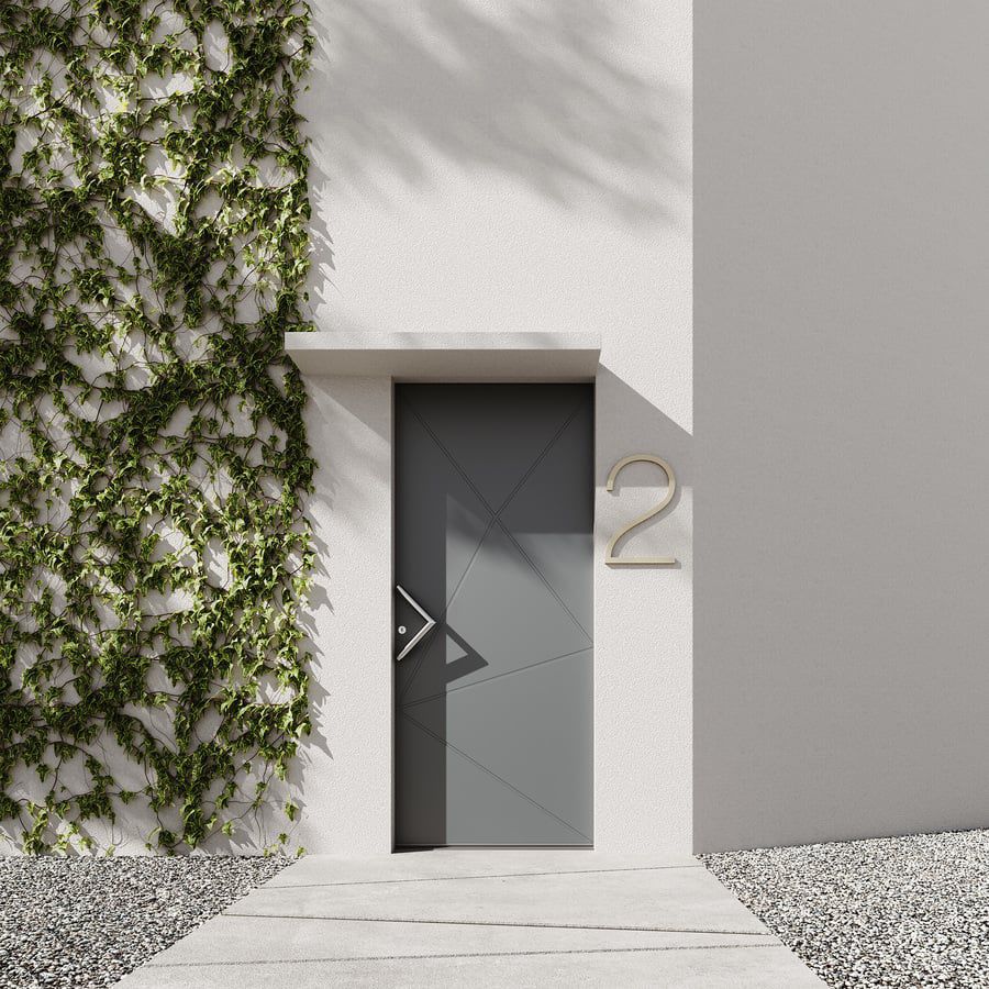 Entry door - 05 - Finstral - wooden / aluminum / swing