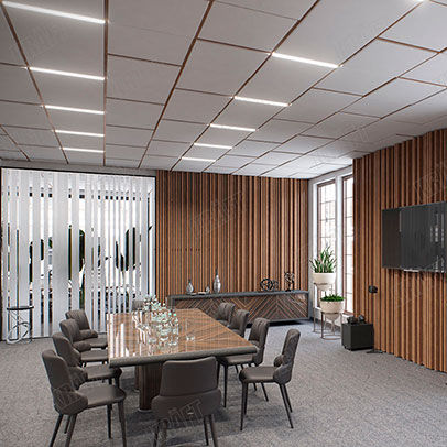 Metal suspended ceiling - CASSETTES - KRAFT Deckensysteme Ukraine ...