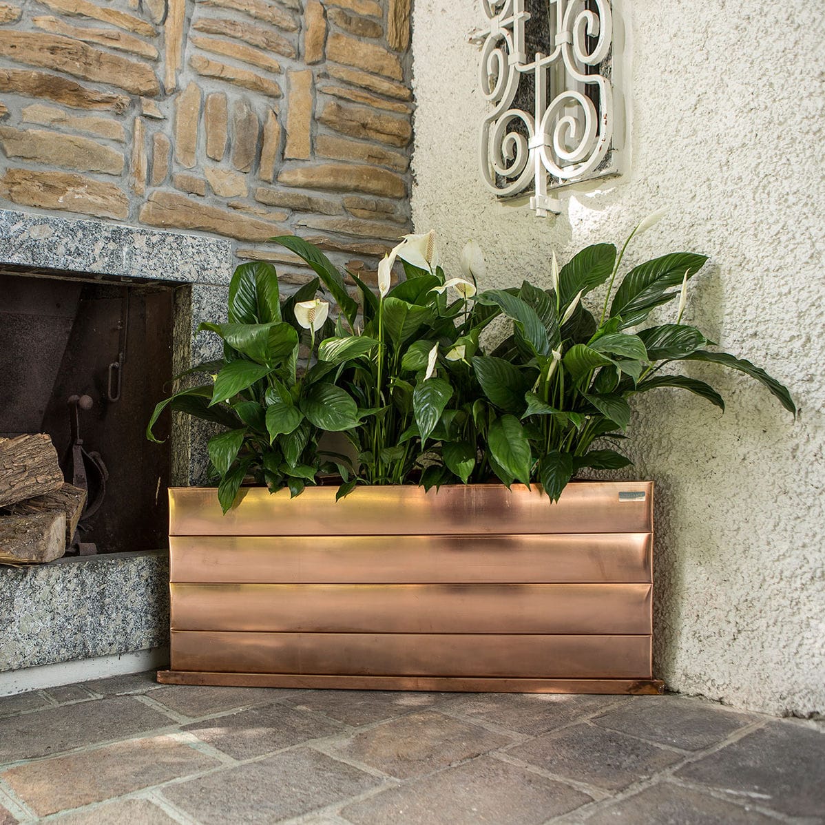 Copper planter - Regart - rectangular / custom / handmade