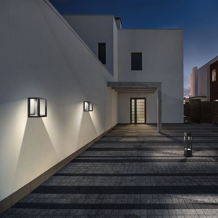 Minimalist design wall light - W1 - LIGHT POINT - outdoor / aluminum ...