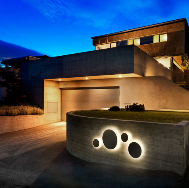 Contemporary wall light - SOHO W1 - LIGHT POINT - outdoor / aluminum ...