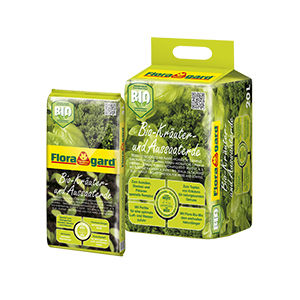 Potting soil growing medium - FLORAGARD BIO FOR HERBS AND SOWING ...