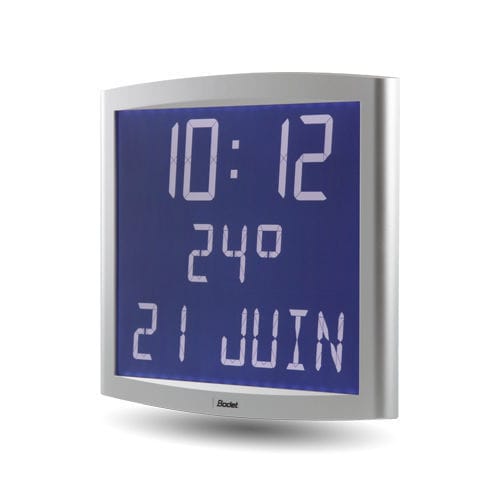 Contemporary clock - OPALYS : DATE - Bodet Time - wall-mounted / table ...