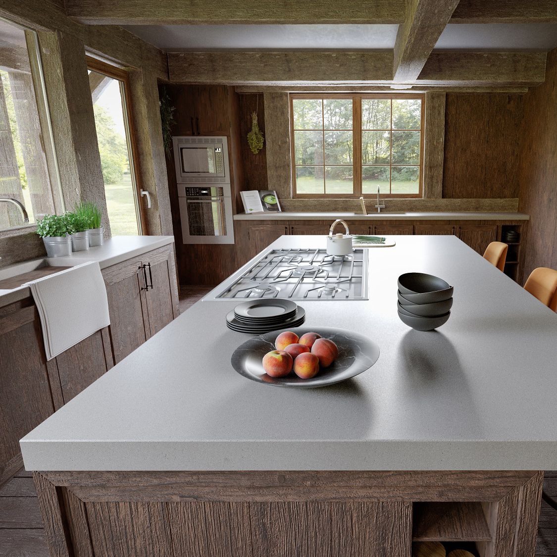 Quartz stone slab - GOBI URBAN - Technistone a.s. - for interior ...