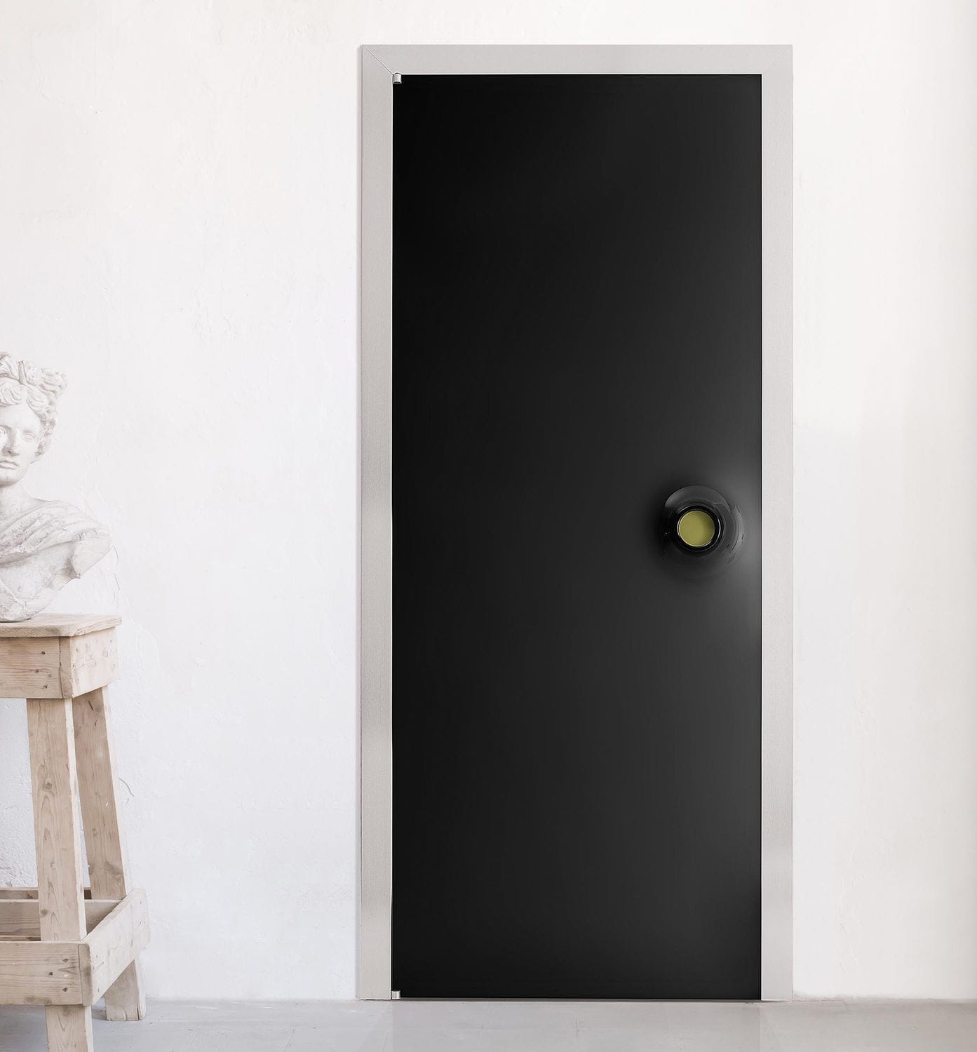 Interior door - RING - ALBED - wooden / swing / contemporary