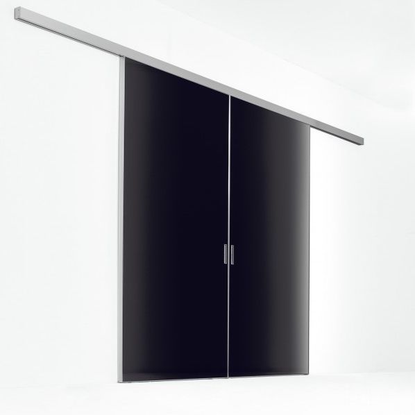 Interior door - QUADRA - ALBED - security glass / sliding / contemporary