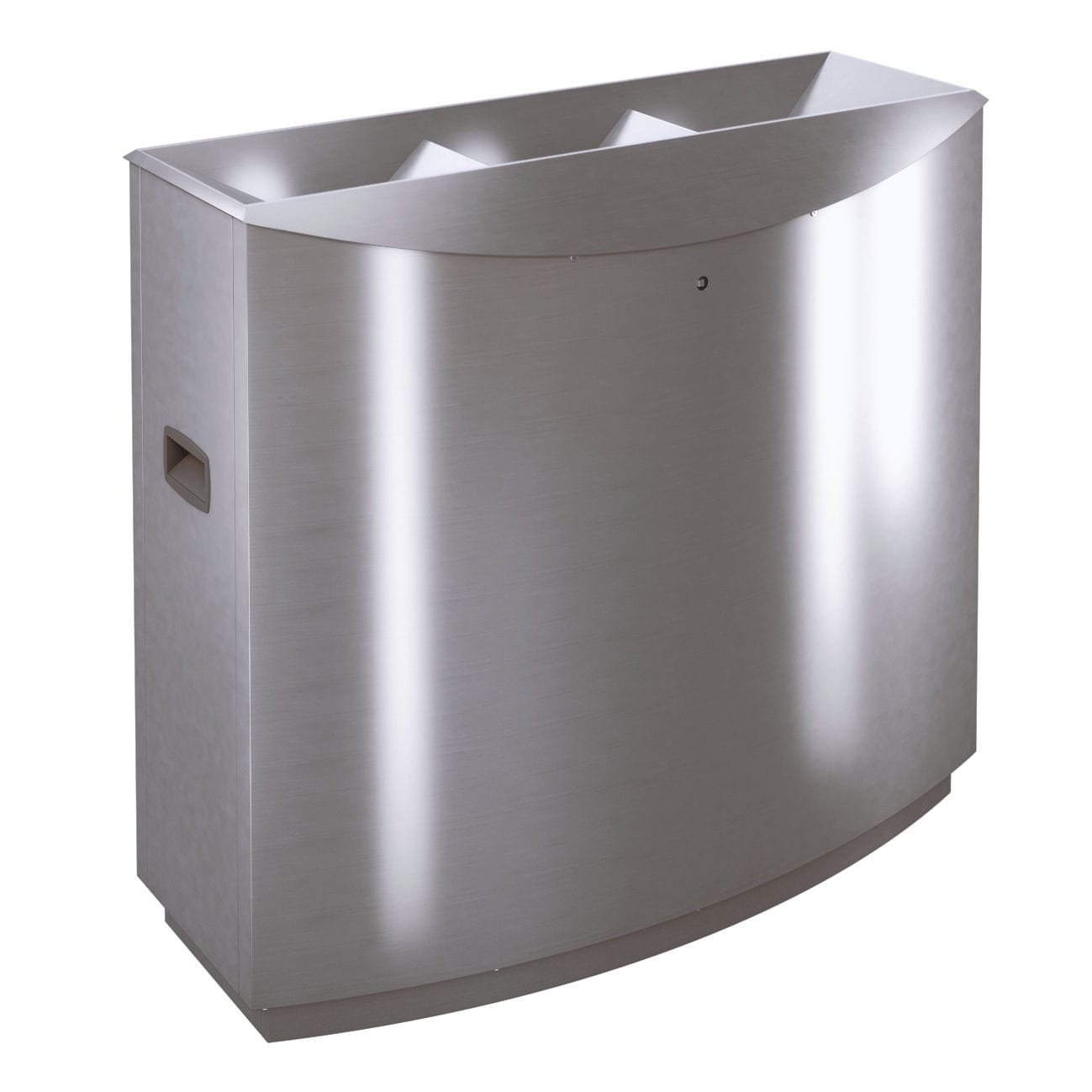Stainless steel trash can - FF3 - AUWEKO GmbH - brushed stainless steel ...