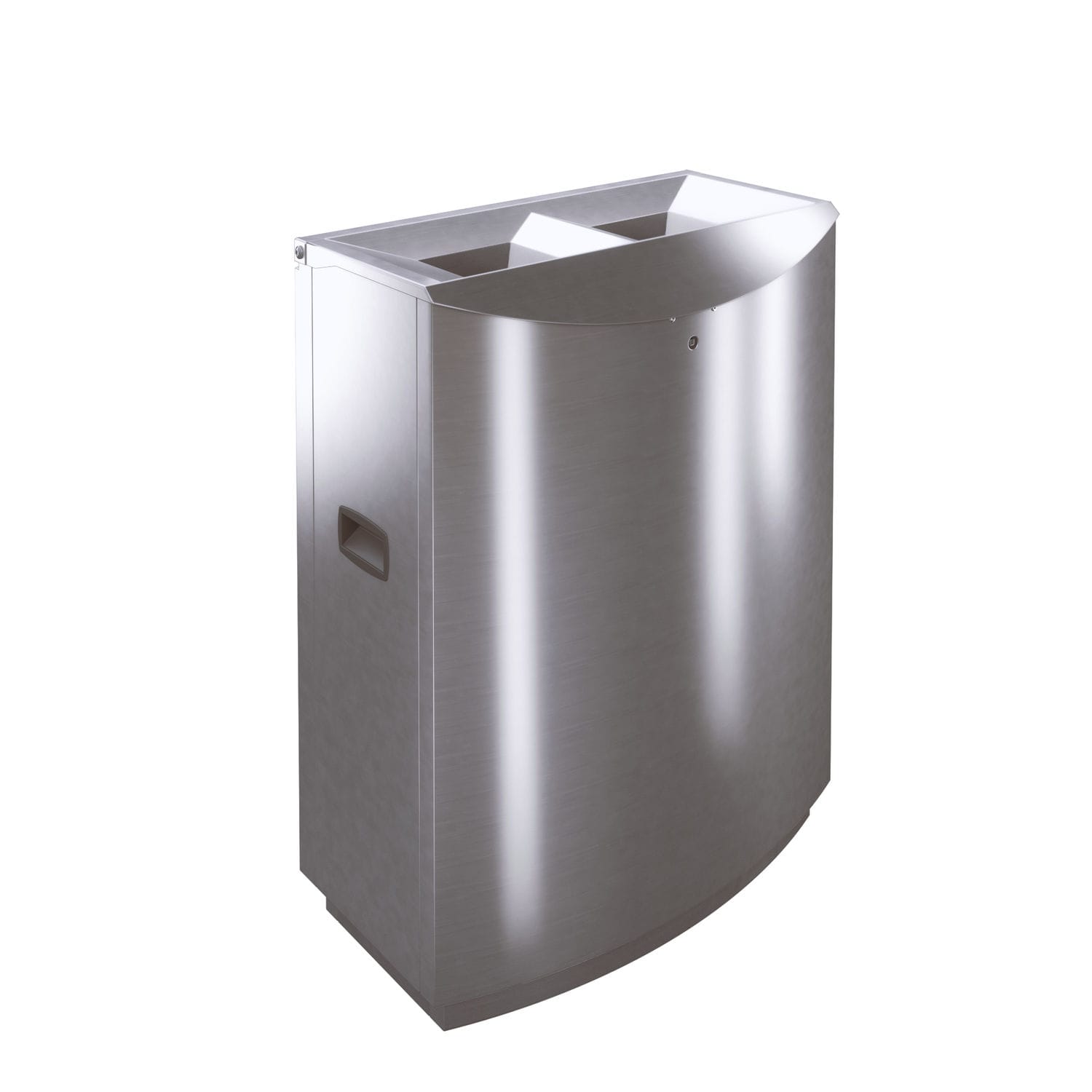 Stainless steel trash can - FFW2 - AUWEKO GmbH - brushed stainless ...