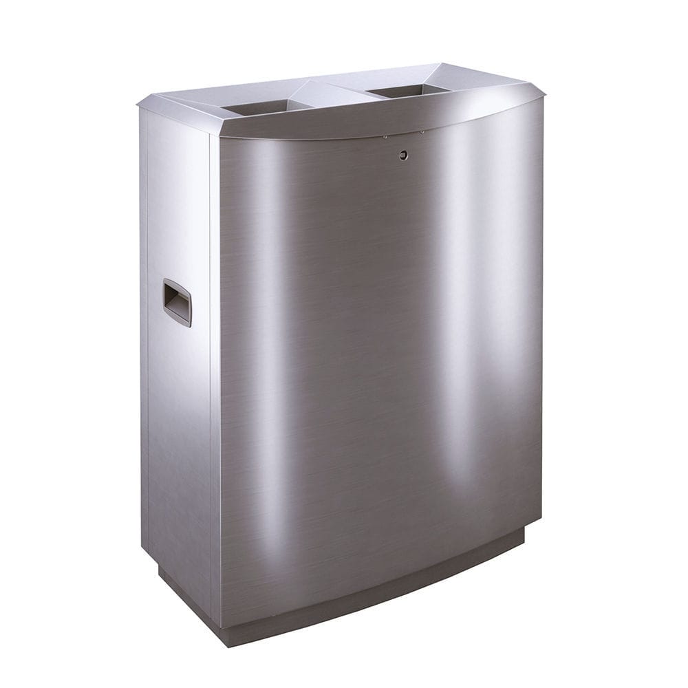Stainless steel trash can - FF2 - AUWEKO GmbH - brushed stainless steel ...
