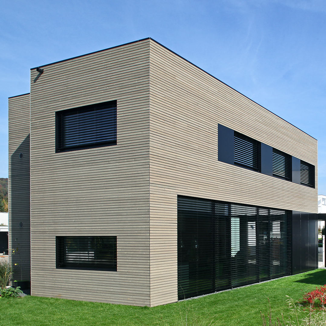 Strip cladding - LOFT PASSIVHAUS PHILIPP THALER - ALUCOBOND - aluminum ...