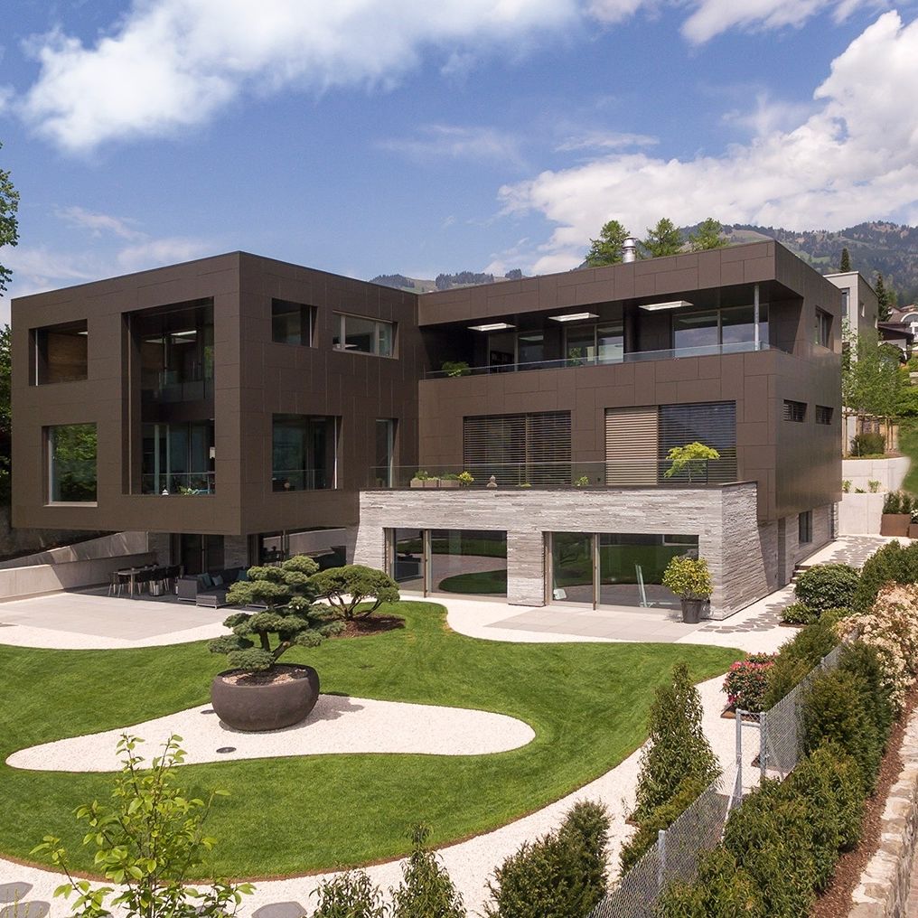 Interior composite panel - VILLA SCHWYZ - ALUCOBOND - for facade ...