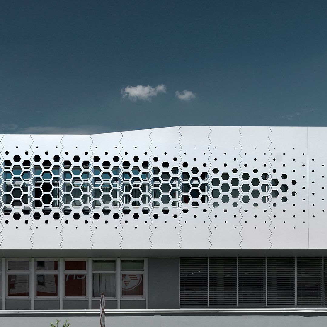 Panel cladding - GOLDHAUBEN-WEBE - ALUCOBOND - aluminum / composite ...