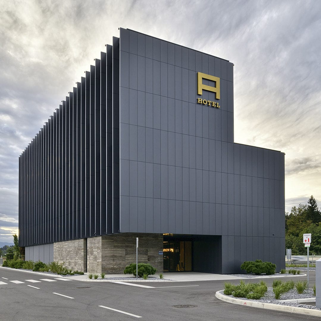 Cassette cladding - HOTEL A - ALUCOBOND - composite / aluminum ...