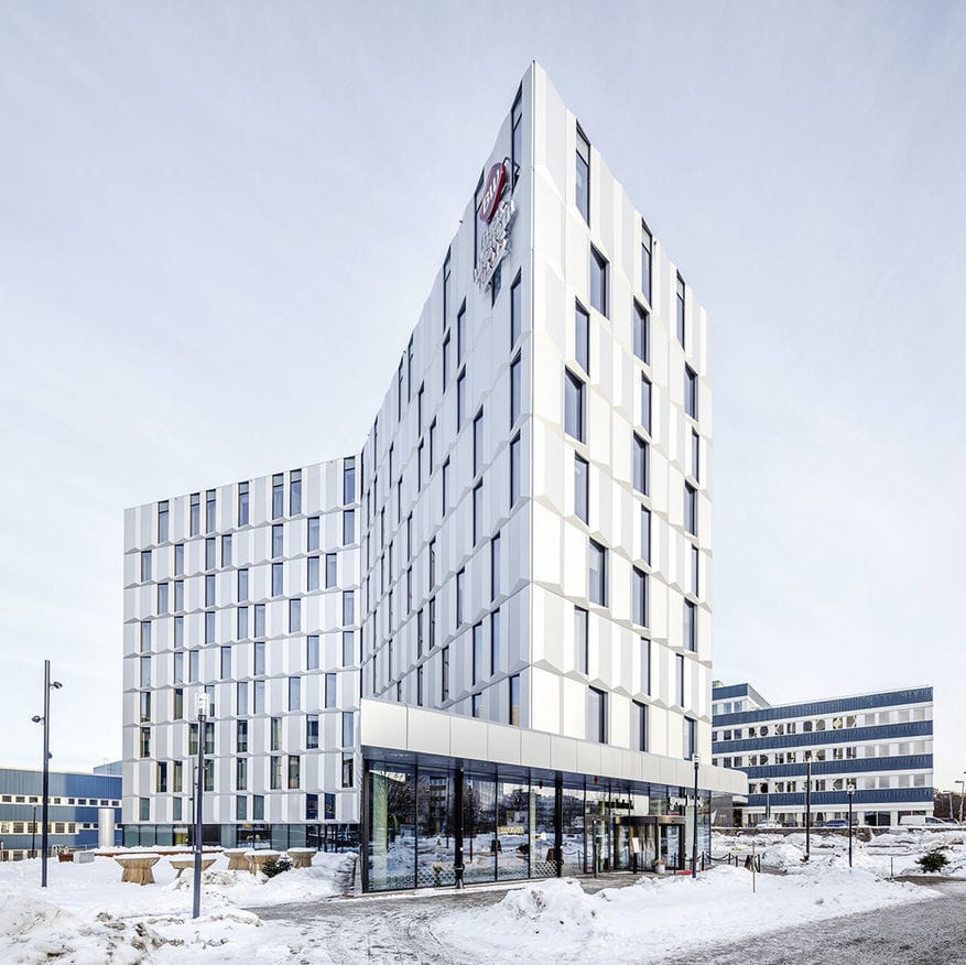 Cassette cladding - GROW HOTEL - ALUCOBOND - aluminum / composite ...