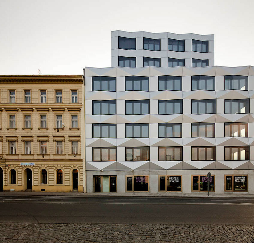 Cassette cladding - KEYSTONE OFFICE - ALUCOBOND - aluminum / composite / 3D