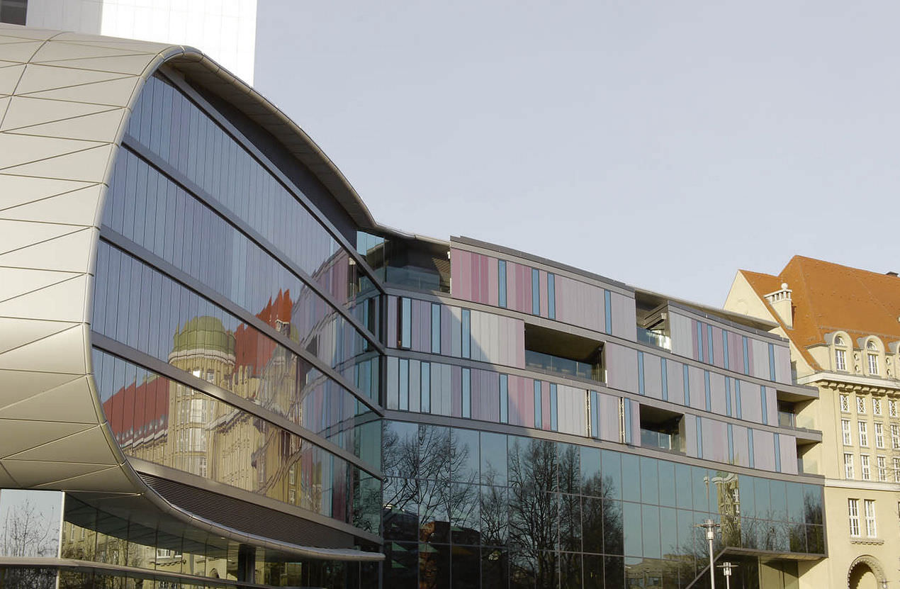 Library With Metal Cladding Facade Sun Protection For Collège Louis