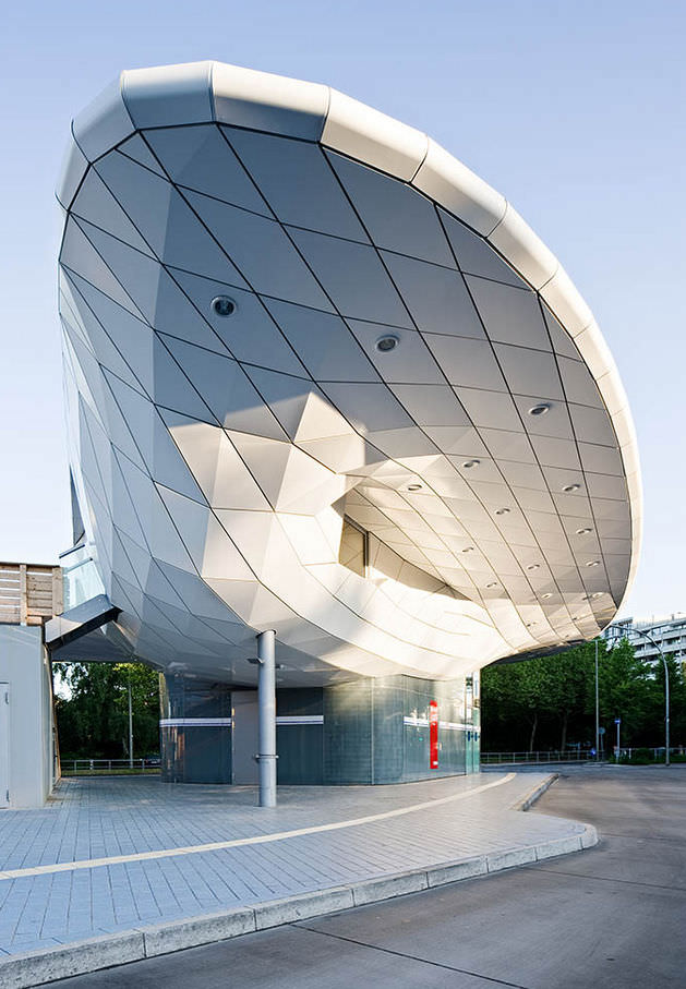 Cassette cladding / composite / aluminum / smooth - BUS TERMINAL ...