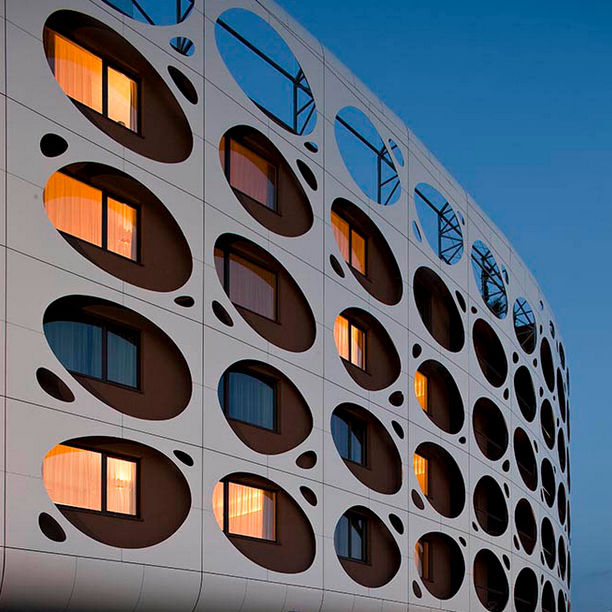 Panel cladding - SEEPARKHOTEL LINDNER - ALUCOBOND - aluminum ...