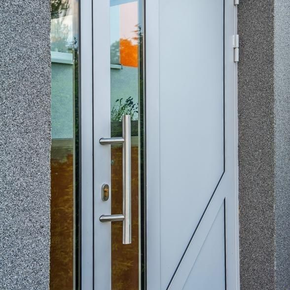 Entry door - INFILL - Gutkowski - steel / swing / contemporary