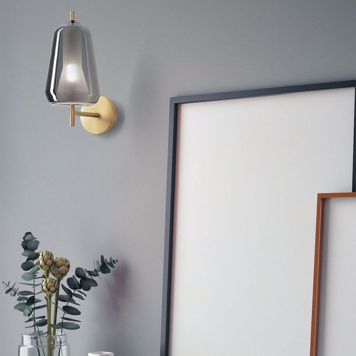 Contemporary wall light - X-RAY - Miloox - indoor / borosilicate glass ...