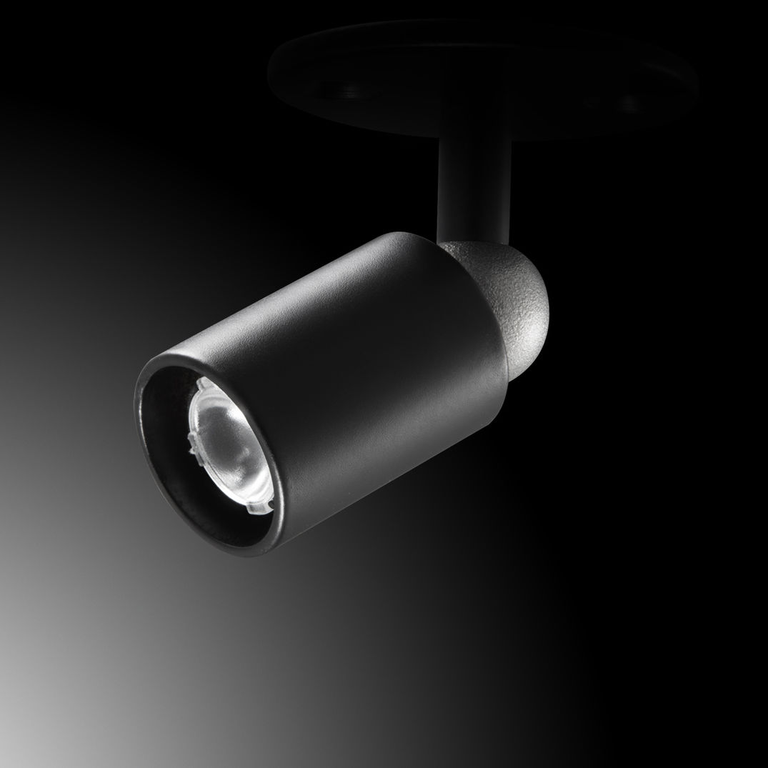 Ceiling-mounted spotlight - MICRO C - LOUPI - wall-mounted / LED / round