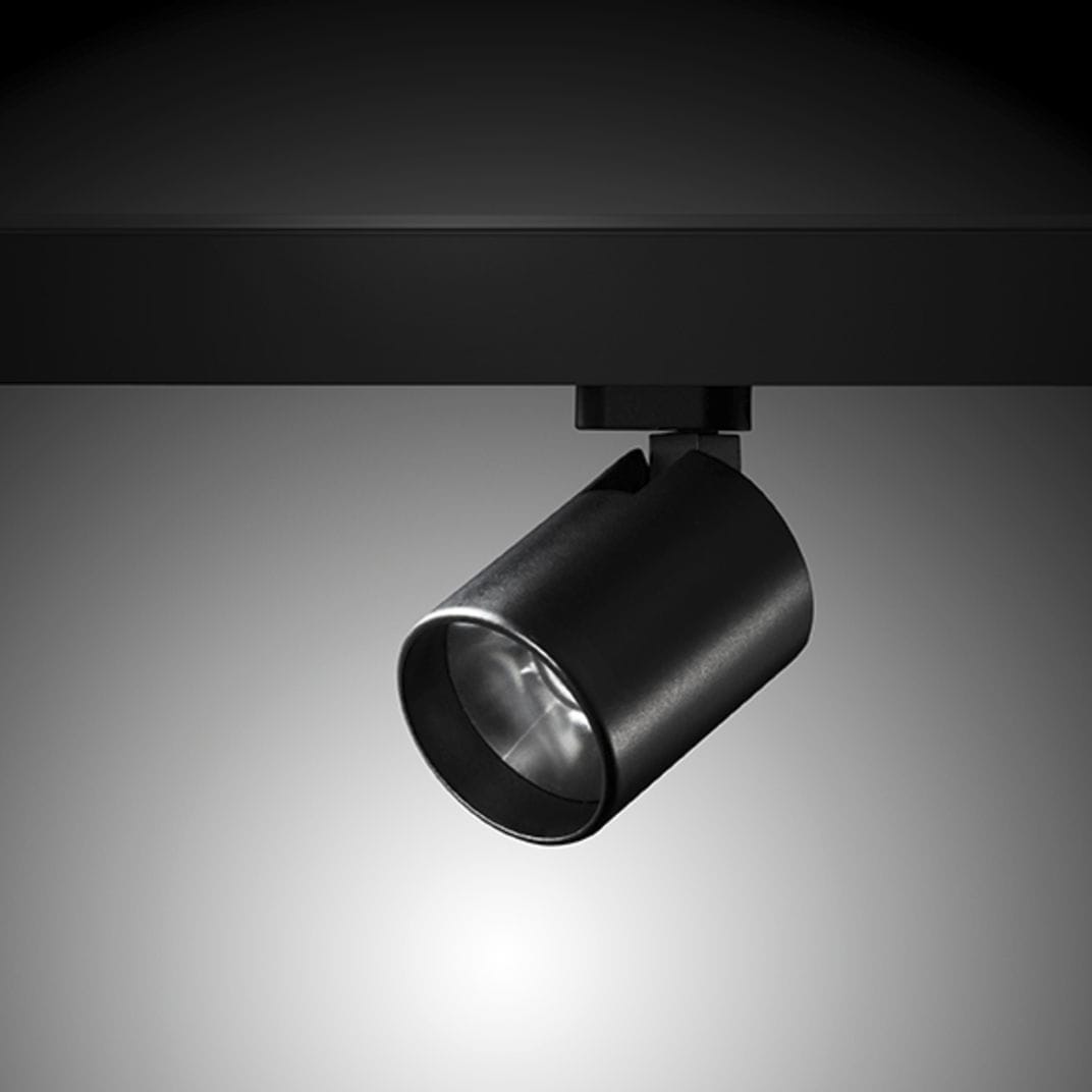 LED track light - MINI D SLIM - LOUPI - round / PMMA / shop