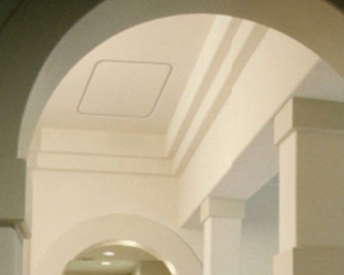 Suspended ceiling access hatch - Panel Rey - square / fire-retardant