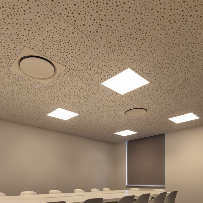 Ceiling air diffuser - CONCEALED - ALDES - square